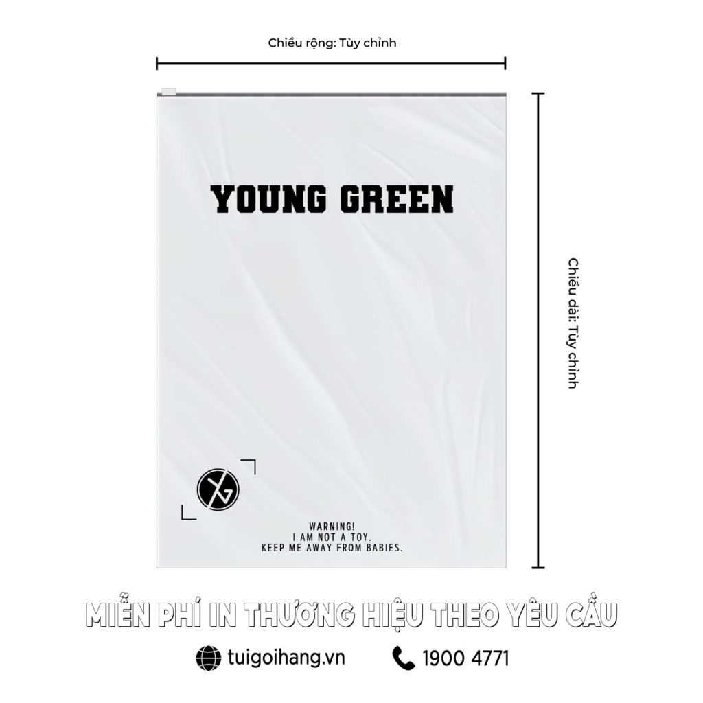 Túi Zip Lụa Mờ, Túi Zip Trong May Mặc - In Logo Từ 1.000 Túi