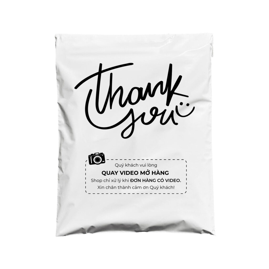 Túi Gói Hàng In Chữ Thank You | Nhận In Theo Yêu Cầu
