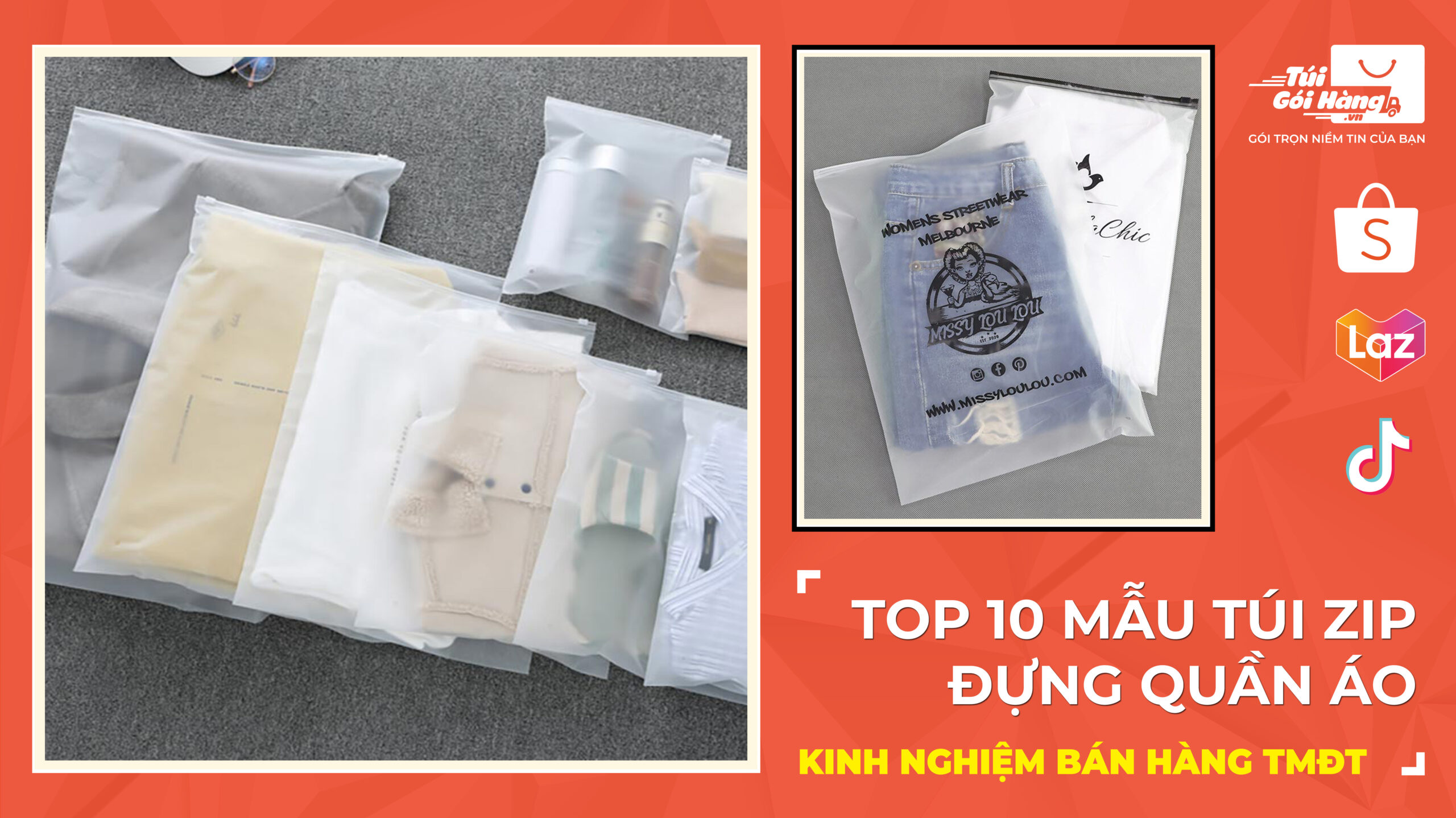 Top 10 Mẫu Túi Zip Đựng Quần Áo Giá Rẻ Xu Hướng 2023